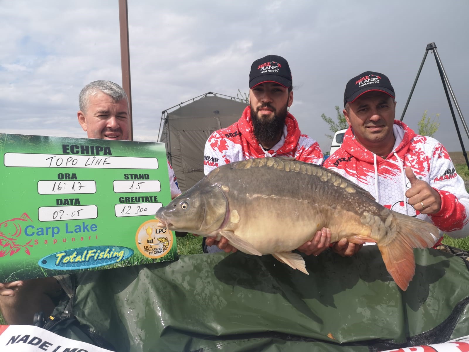 Marian Cosereanu și Iulian Gheorghe au prins 70,6 kg pe balta KARP LAKE ...