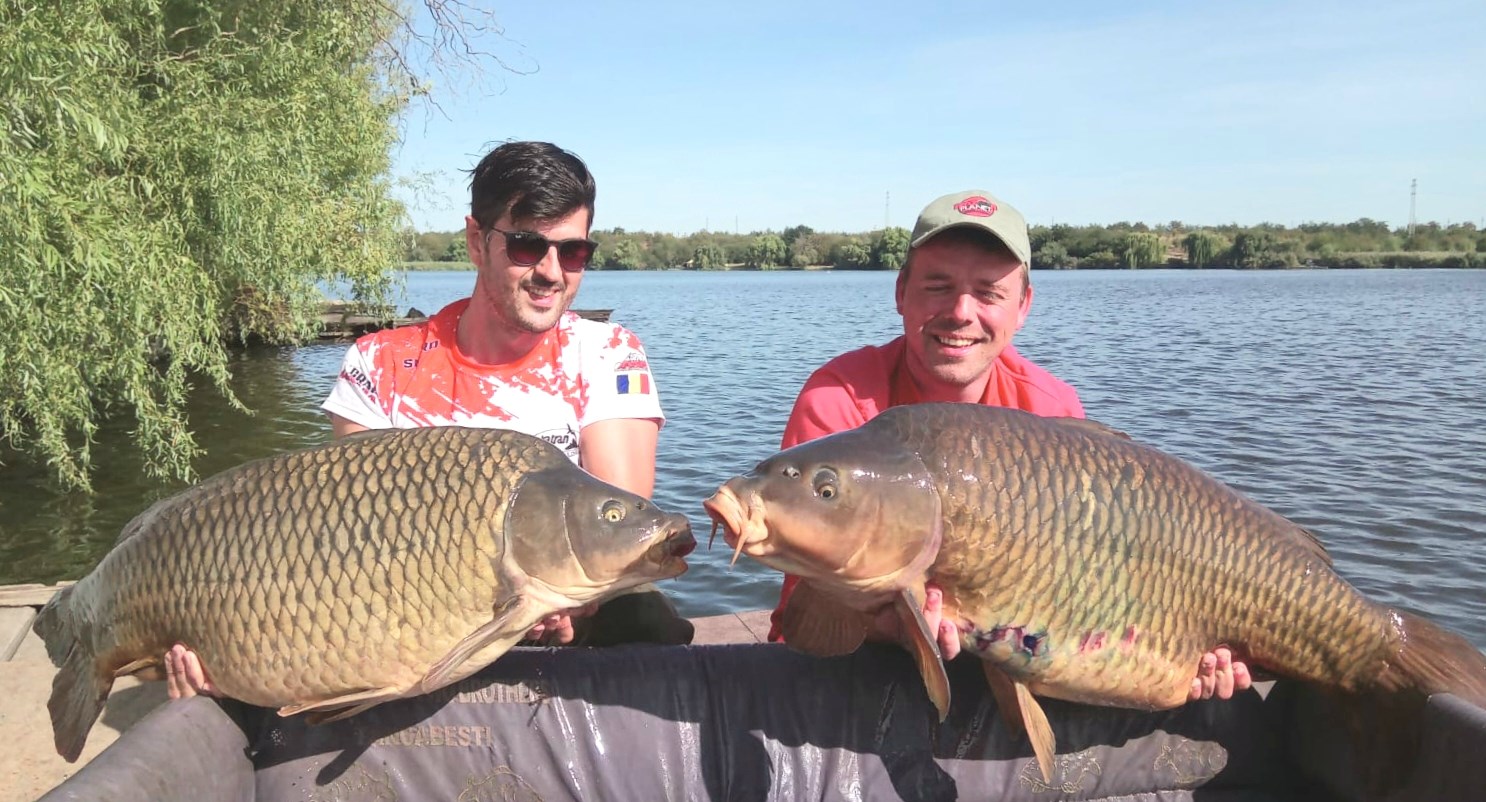 Viorel Mateianu și Costin Somodea au prins 80 kg pe balta Tancabesti la ...
